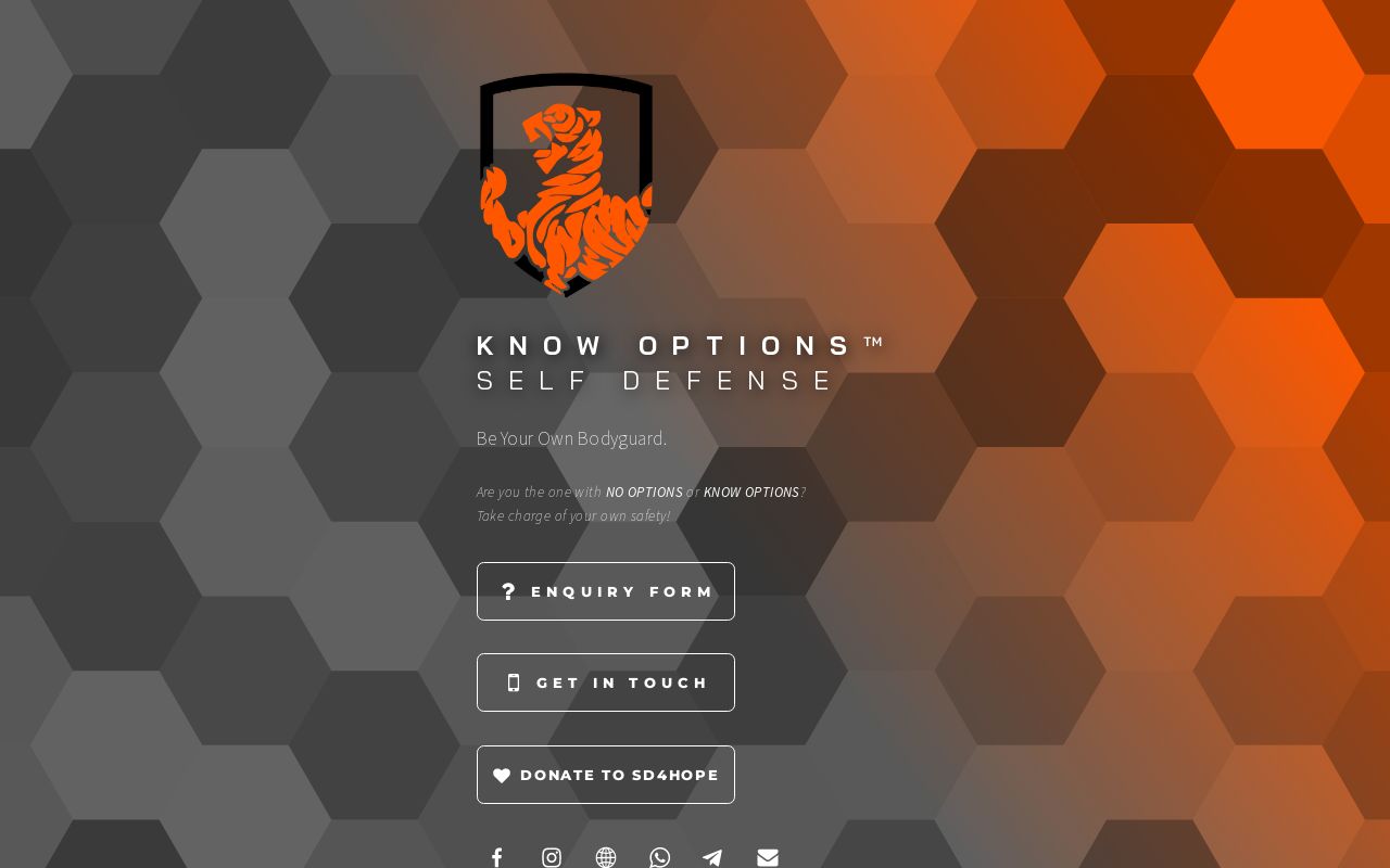 KNOW OPTIONS™ SELF DEFENSE